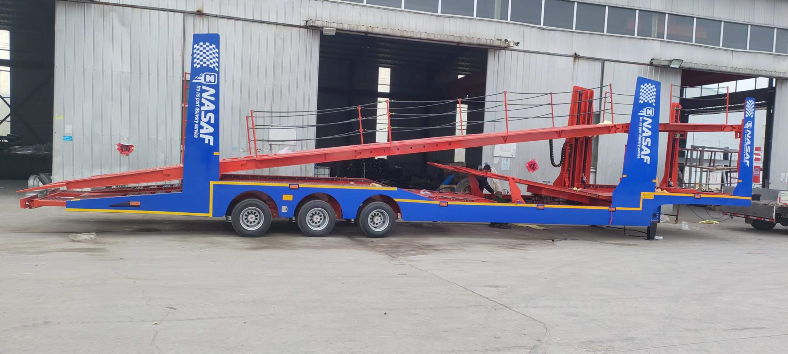 European Style Car Transport Trailer – HONGFU semi trailer